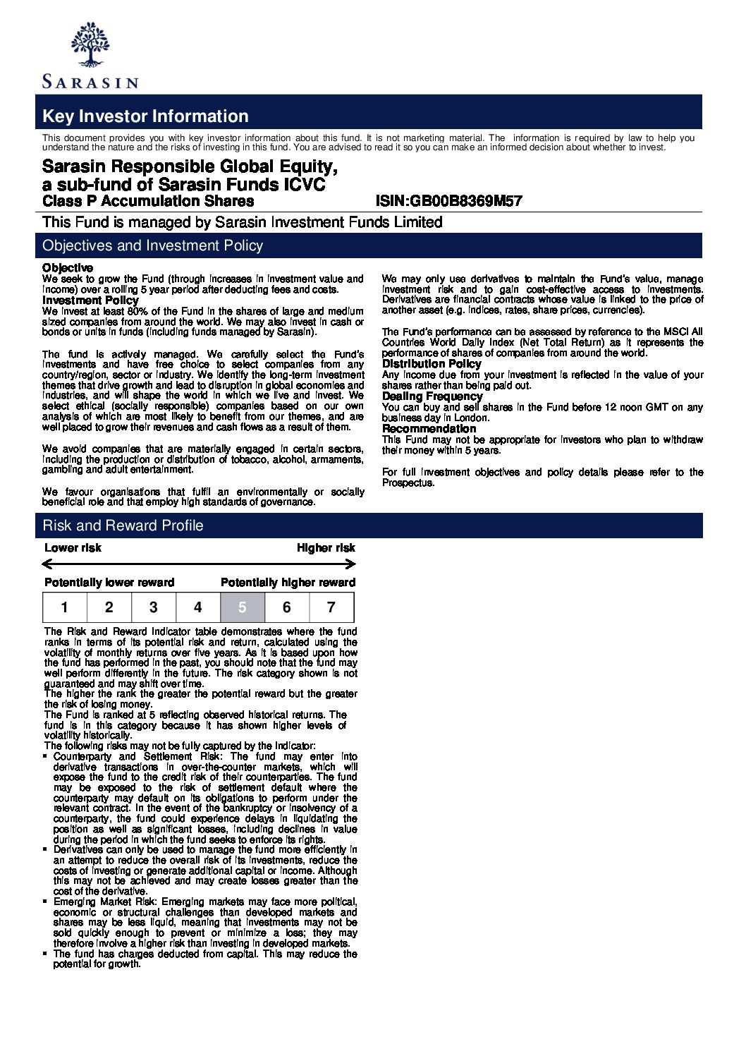 Sarasin Food & Agriculture Opportunities update - April 2019 - Sarasin ...